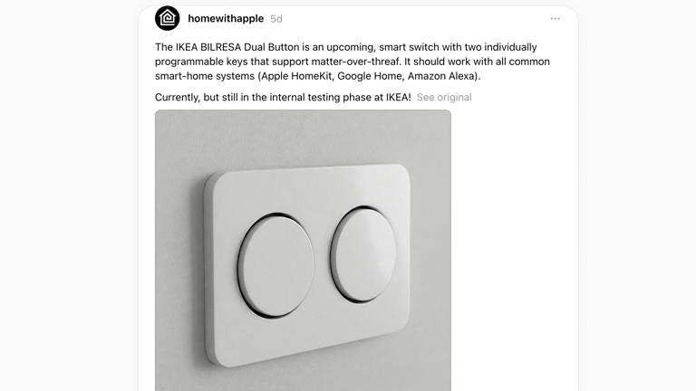 IKEA's new smart home button with Matter support just leaked –and it looks like my next impulse buy