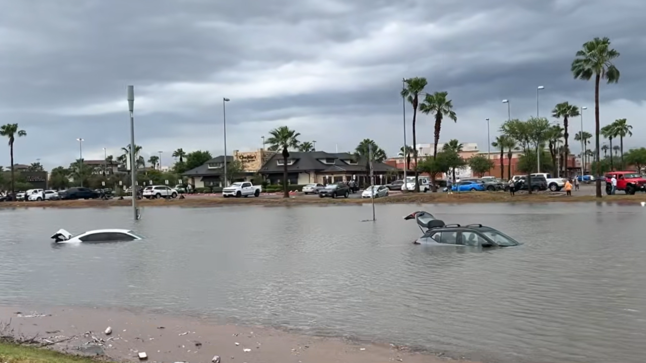 WATCH: In Rio Grande Valley, historic rains flood roads, strand drivers