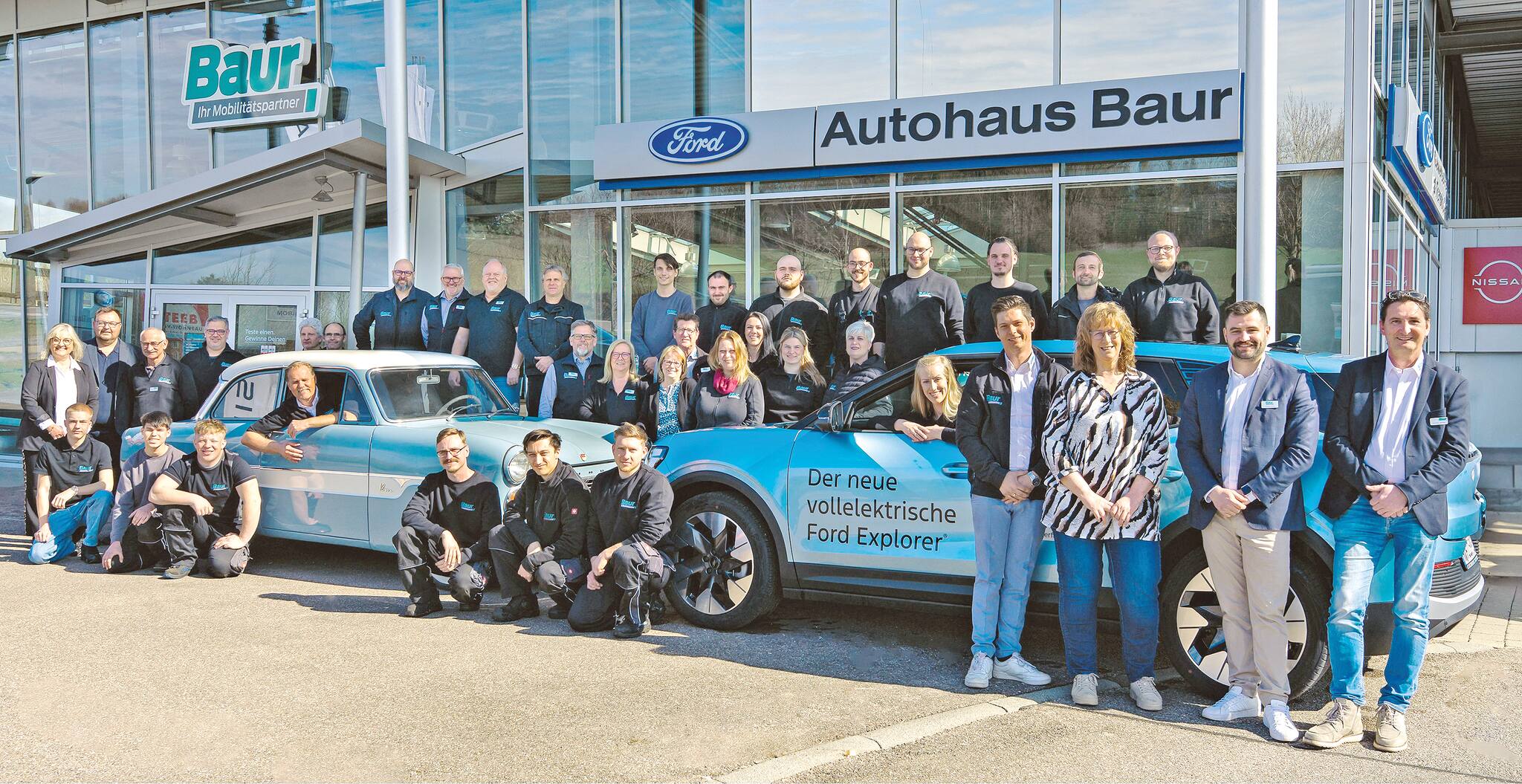 60 Jahre Autohaus Baur: Jubiläumsschau mit neuen Ford-Modellen in Mutlangen