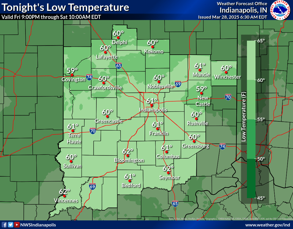 Indiana weather forecast: Storms could bring hail, tornadoes, NWS and ...