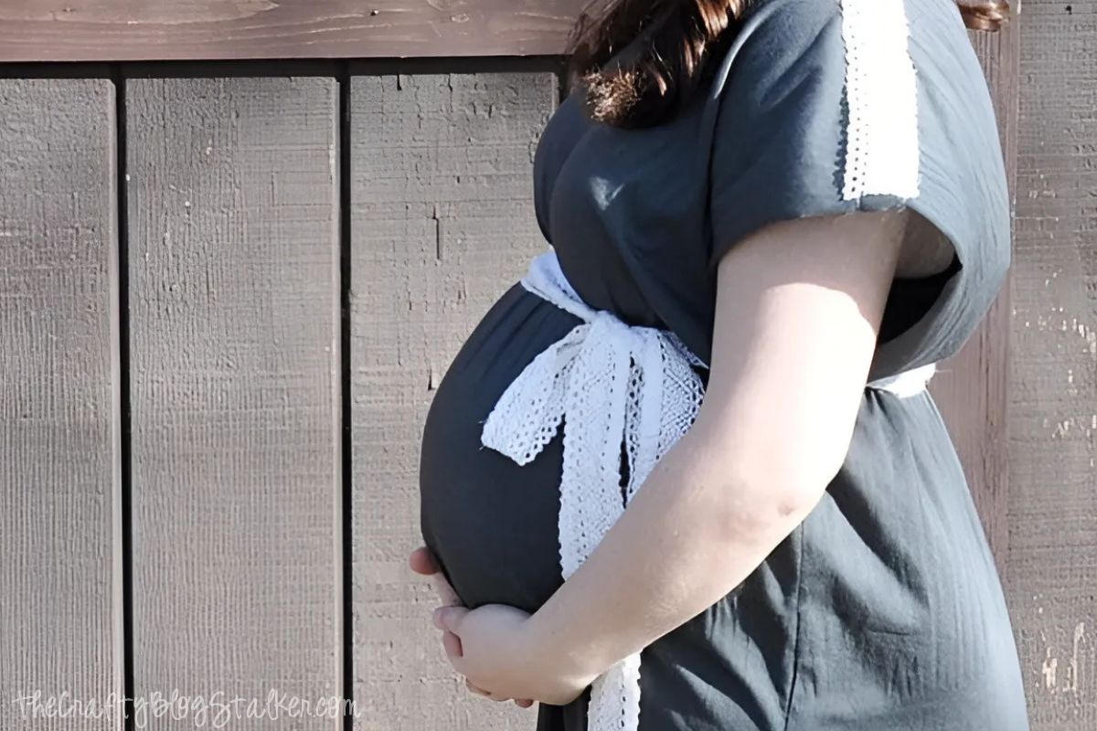 Easy Sew Maternity Dress - No Pattern Needed