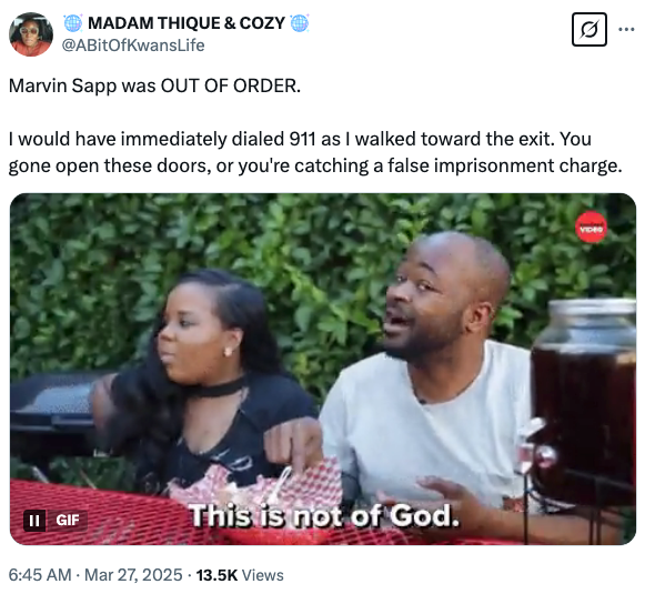 People Had A Lot To Say After Pastor Marvin Sapp Told Ushers To "Close ...