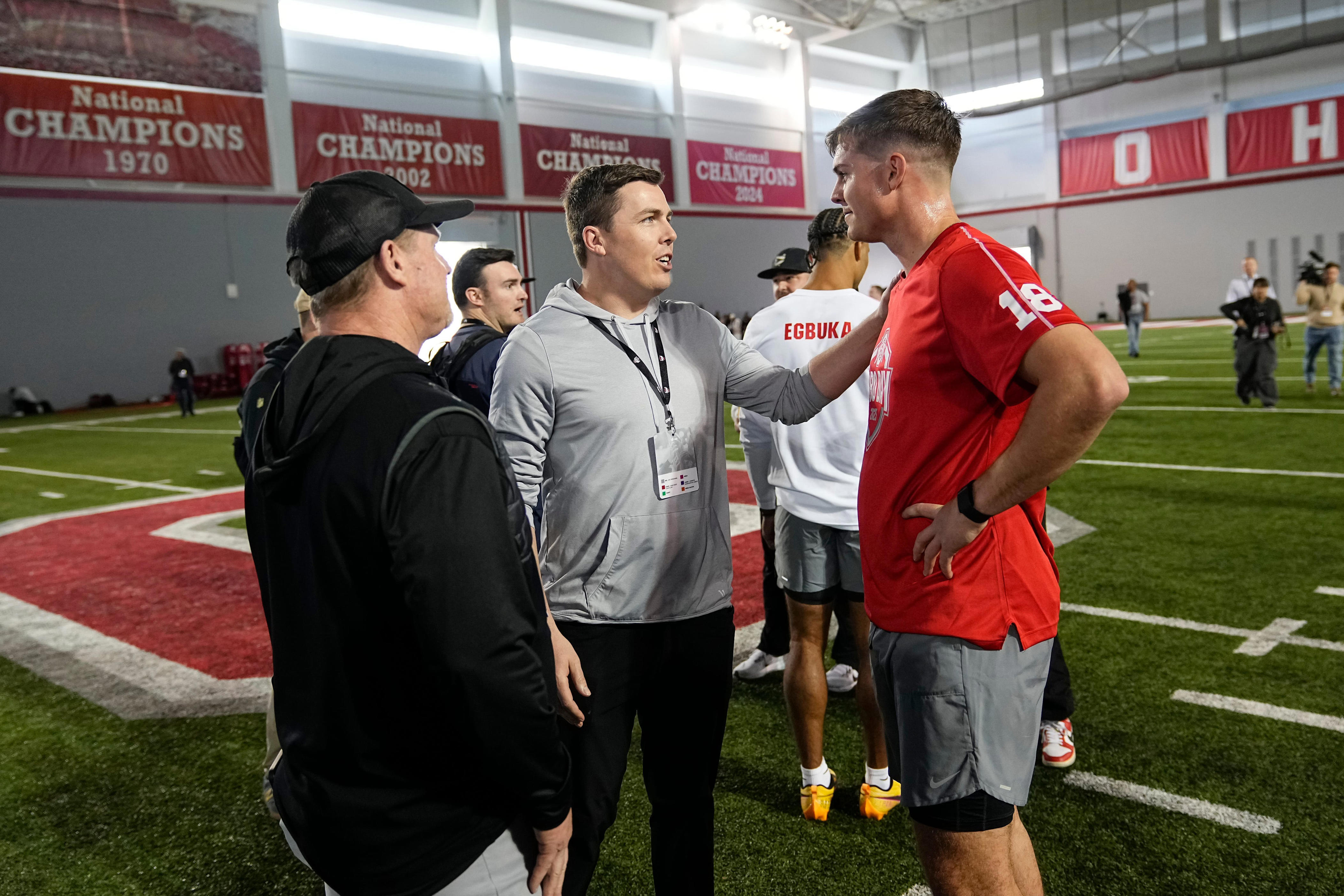 A quarterback prospect for the Saints in every round of the 2025 NFL draft