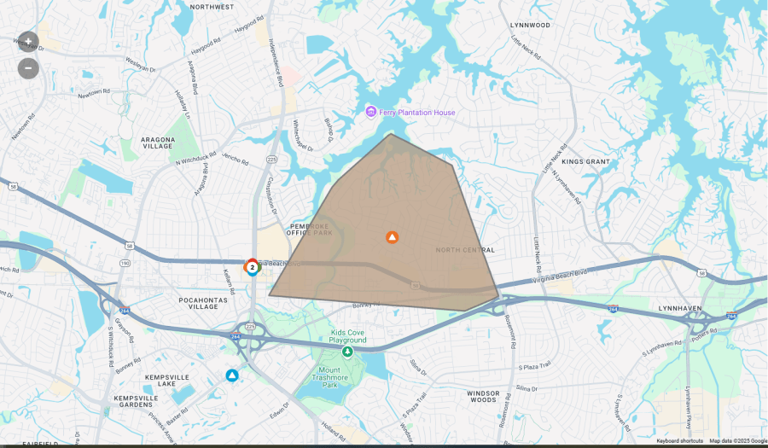 Power outage in Virginia Beach impacts over a thousand customers