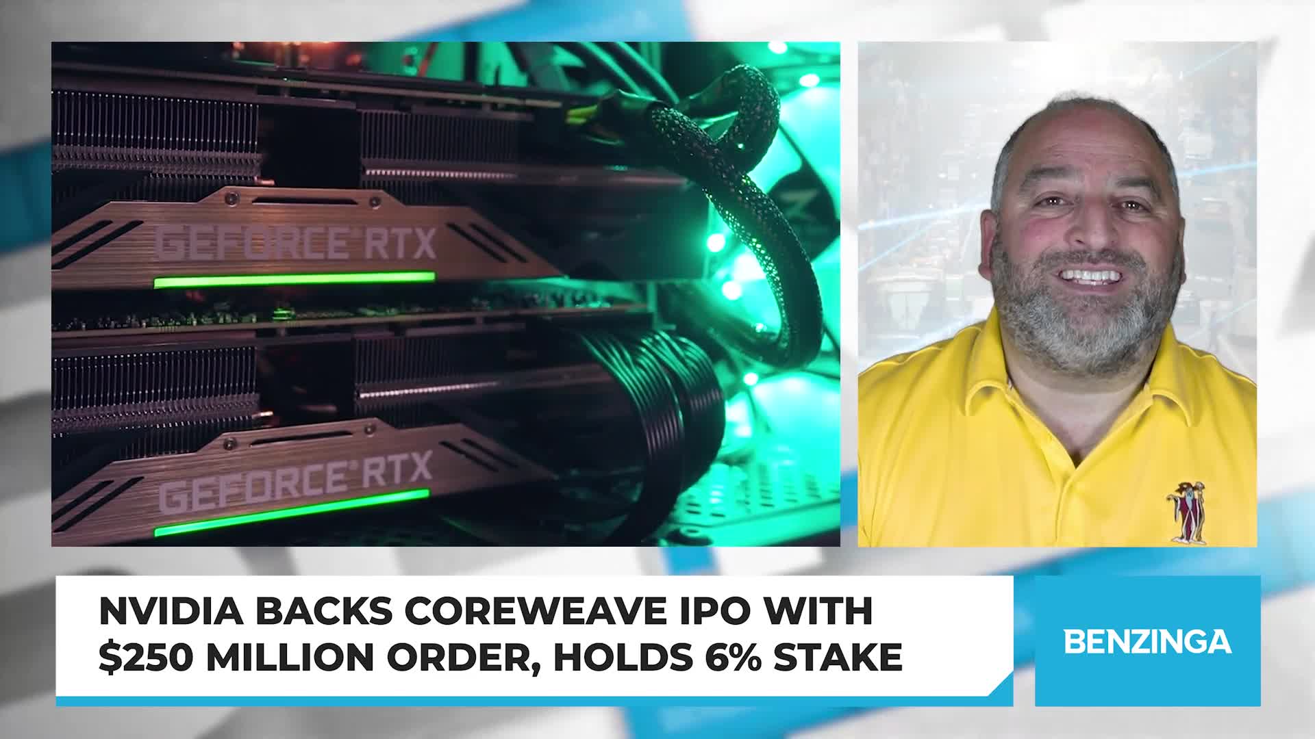 Nvidia Backs CoreWeave IPO With $250 Million Order, Holds 6% Stake