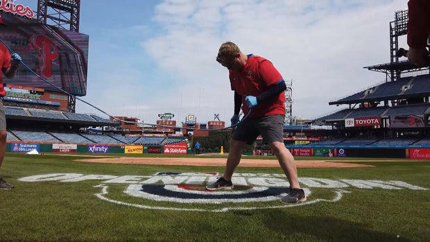 Phillies grounds crew gets Citizens Bank Park ready for home opener ...