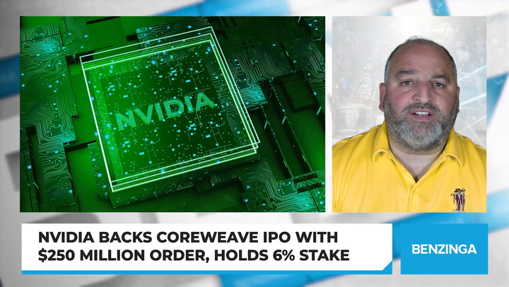 Nvidia Backs CoreWeave IPO With $250 Million Order, Holds 6% Stake