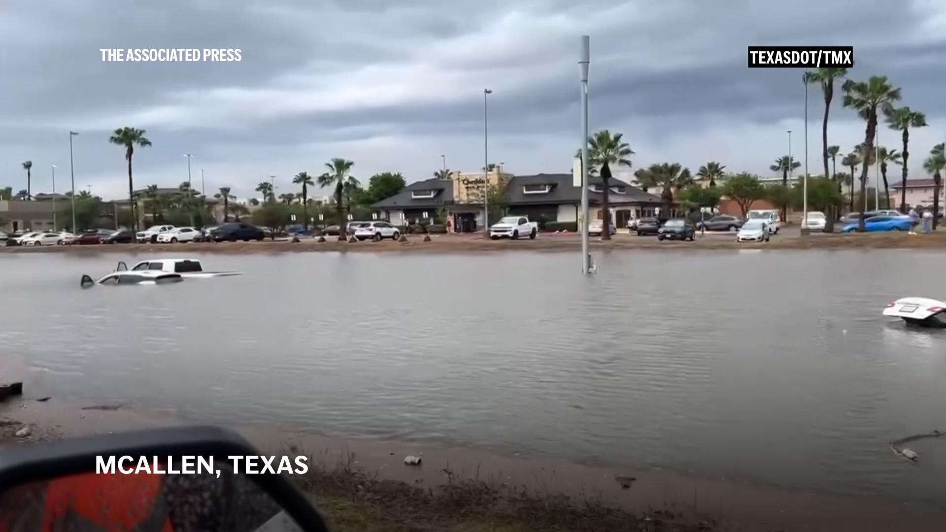 Severe storms flood streets and prompt water rescues in South Texas