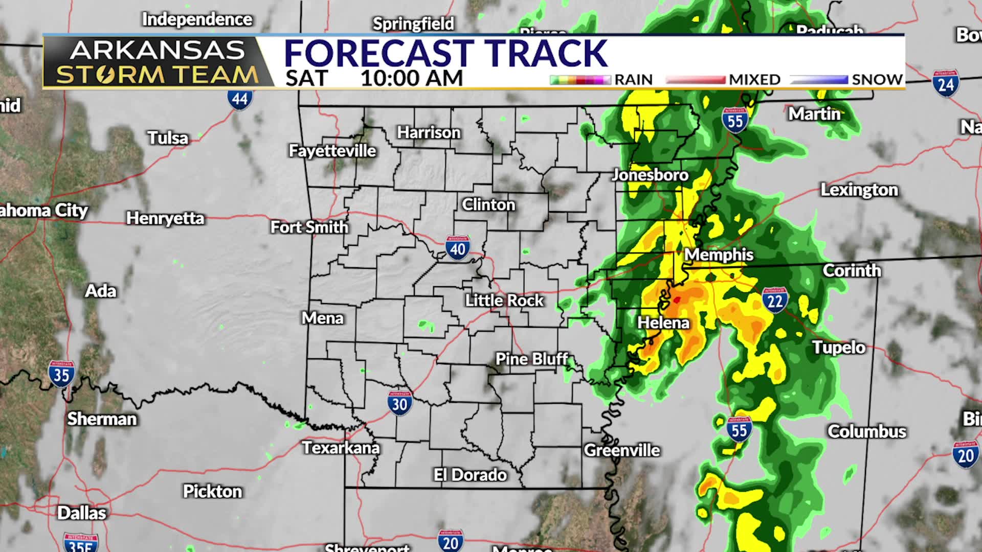 Arkansas Storm Team Forecast