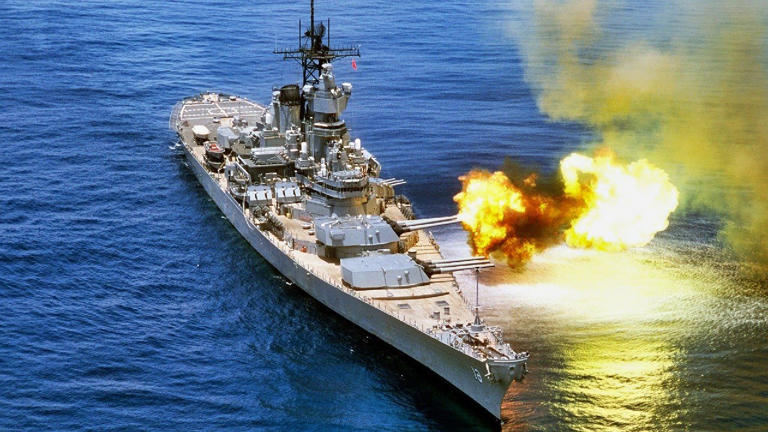 The Navy’s 4 Iowa-Class Battleships Fired Their Guns at North Korea