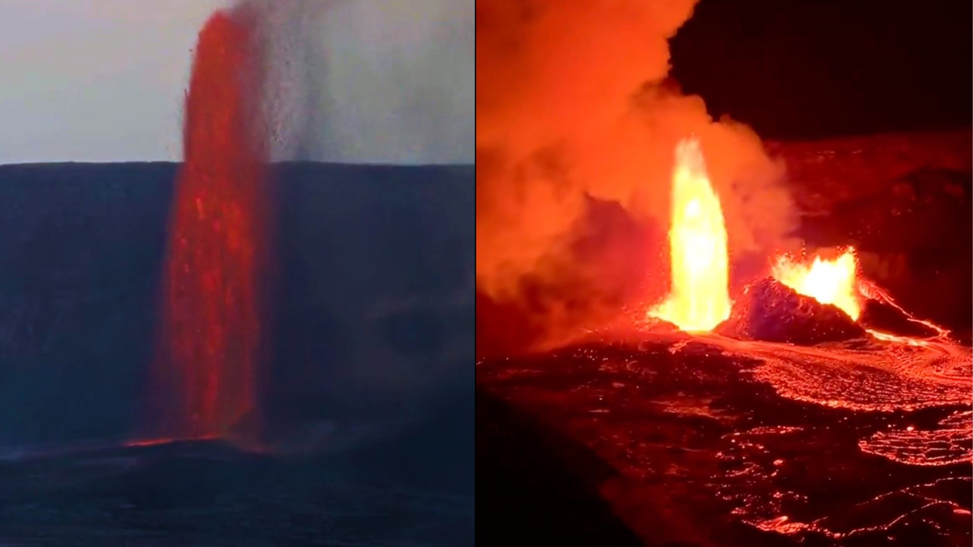 Hawaii’s Kilauea volcano lava fountain reaches 1,000 feet in jaw ...