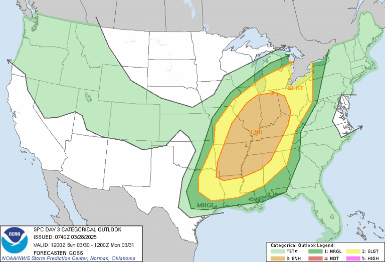 Hail, gusty winds, severe thunderstorms could hit Ohio this weekend ...