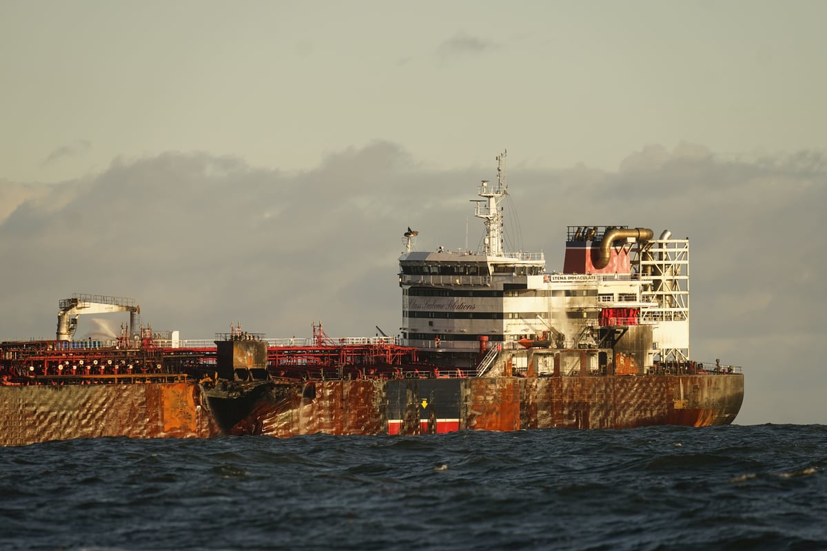 Oil tanker hit in crash to be towed to North East after jet fuel ...