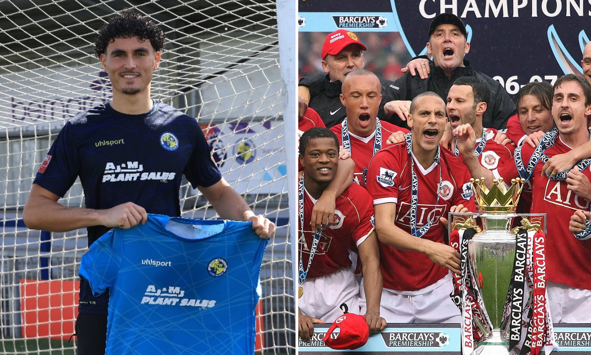 Man United legend's son makes first senior appearance for seventh tier ...