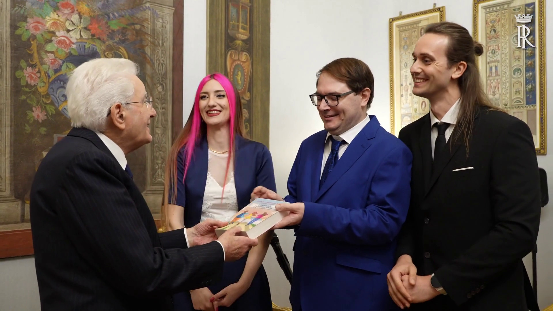 Il presidente Mattarella riceve il "Trio Tercon" al Quirinale