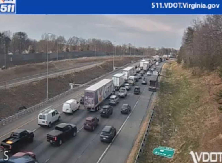 I-95 Traffic Backed Up For Miles For Tractor-Trailer Crash In Virginia ...