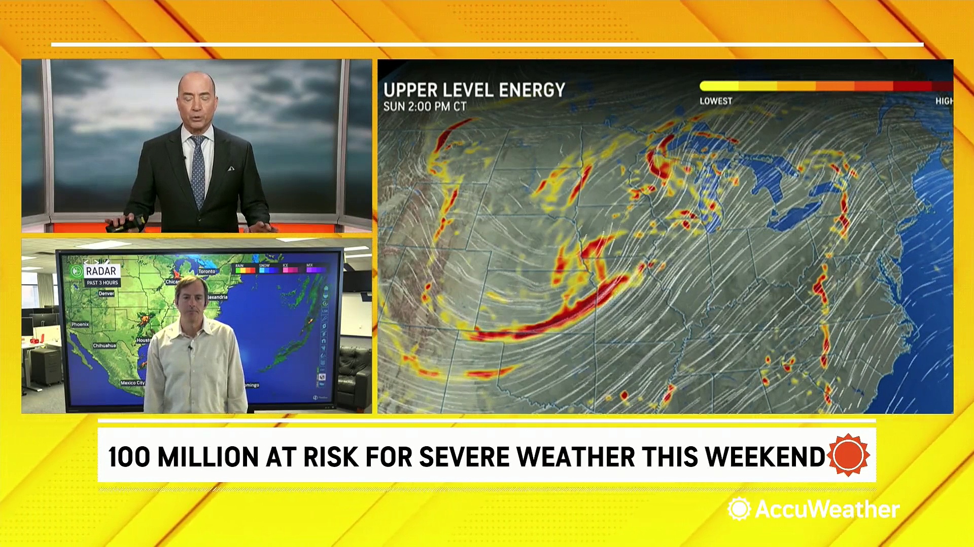 100 million at risk for severe weather this weekend
