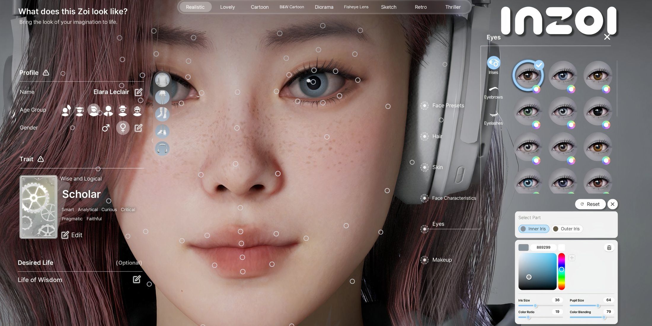 How to Create and Change Zoi in inZOI