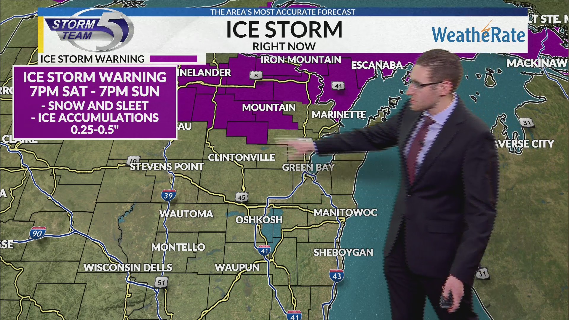 ICE STORM WARNING: Messy multi day storm system arrives tonight