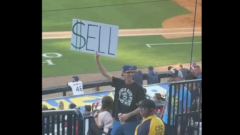 Rays Fan Heckles Owner With Sign, Yelling During First Game in ...