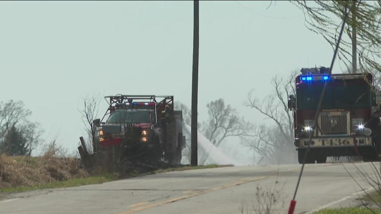 High wind spreads field fire across 30 acres near Runnells