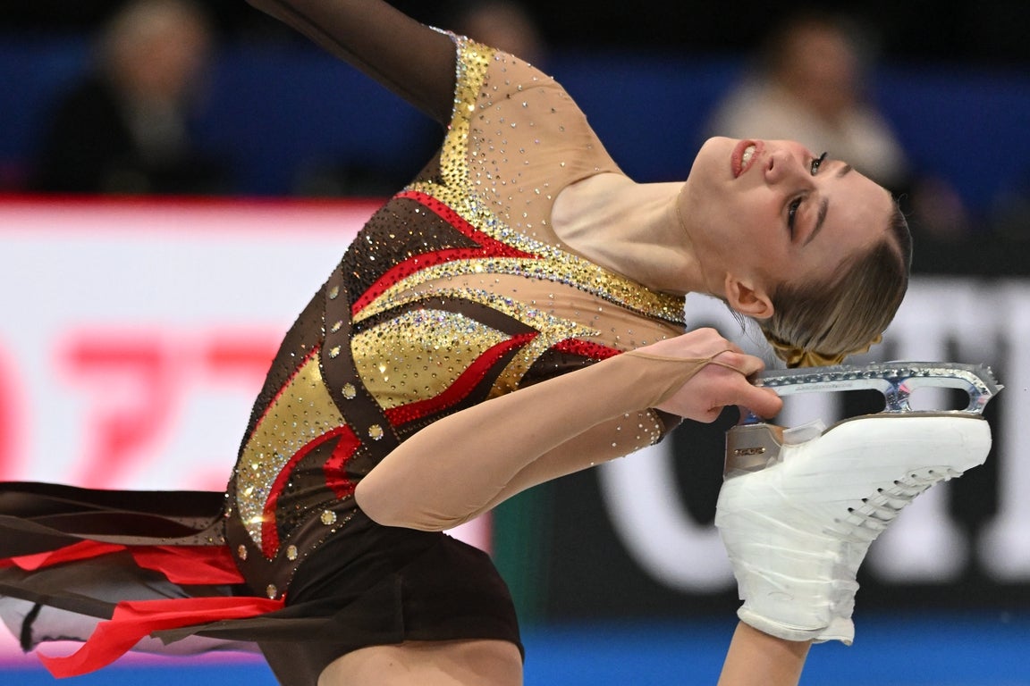 Frosty women's figure skating photos from the 2025 world championships