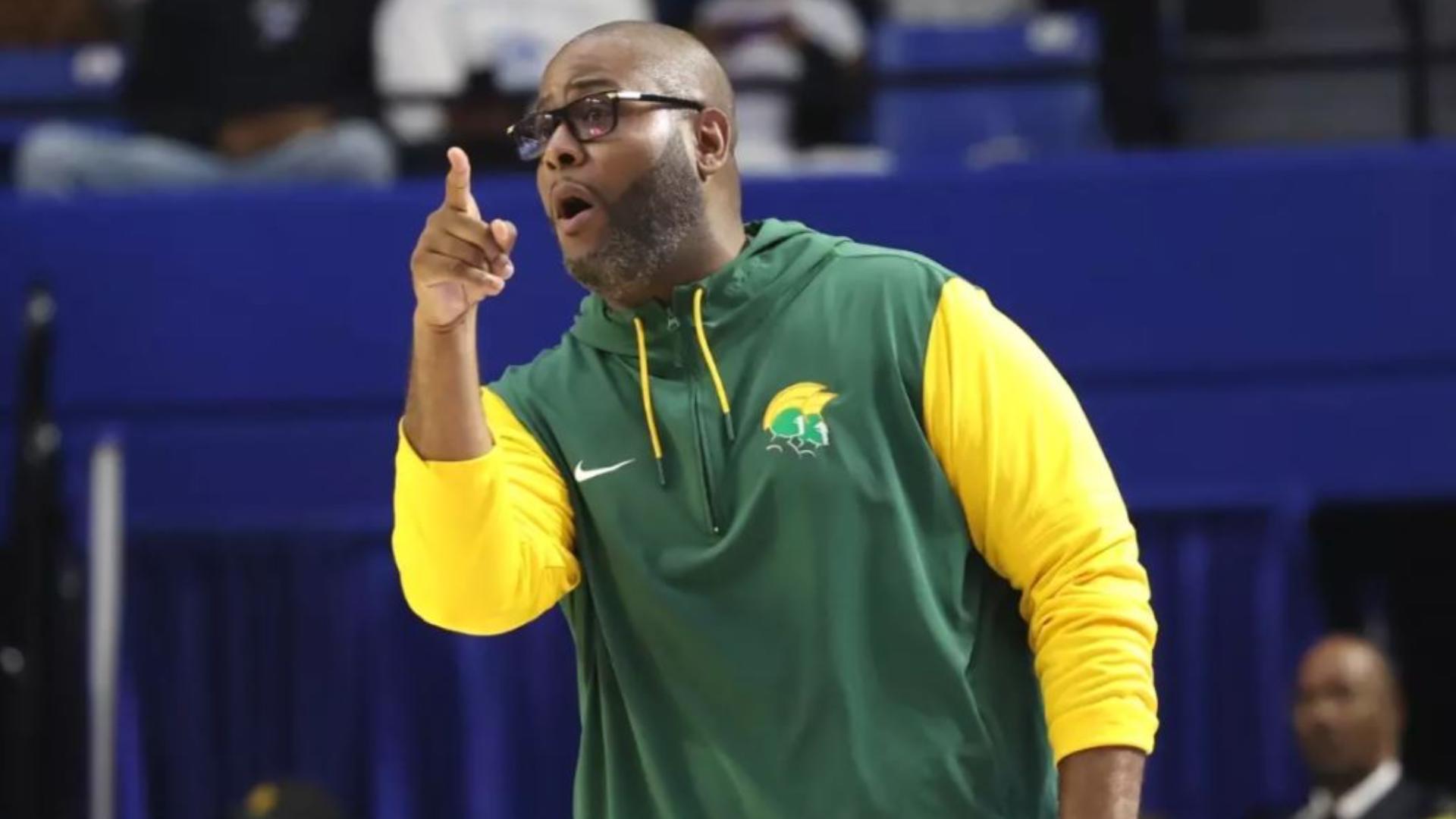 NSU men's head basketball coach Robert Jones