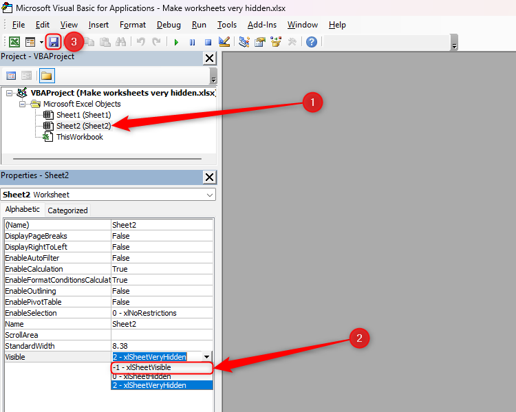 How to Completely Hide an Excel Worksheet