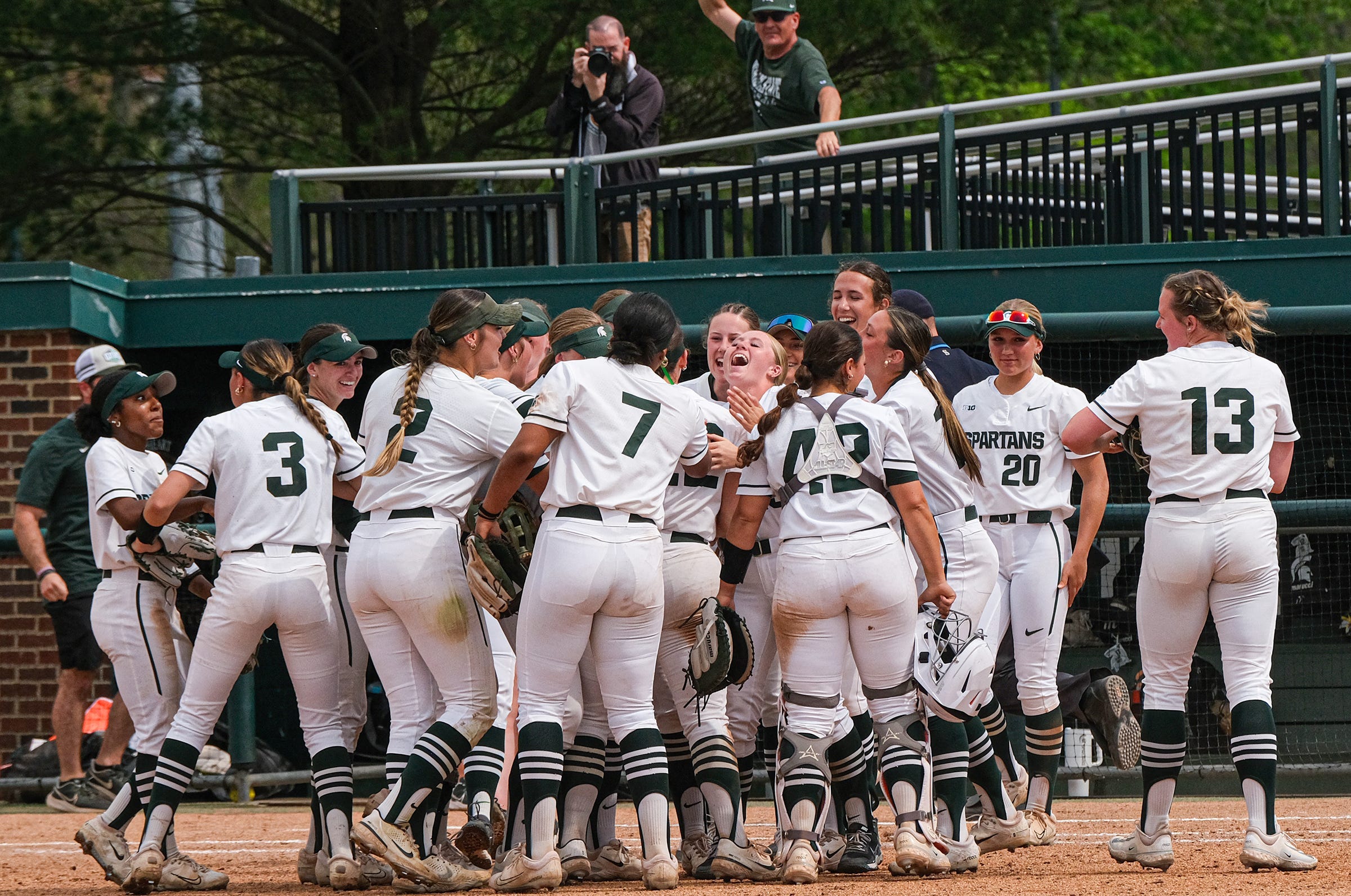 Michigan State softball takes down Michigan for the first time since 2018