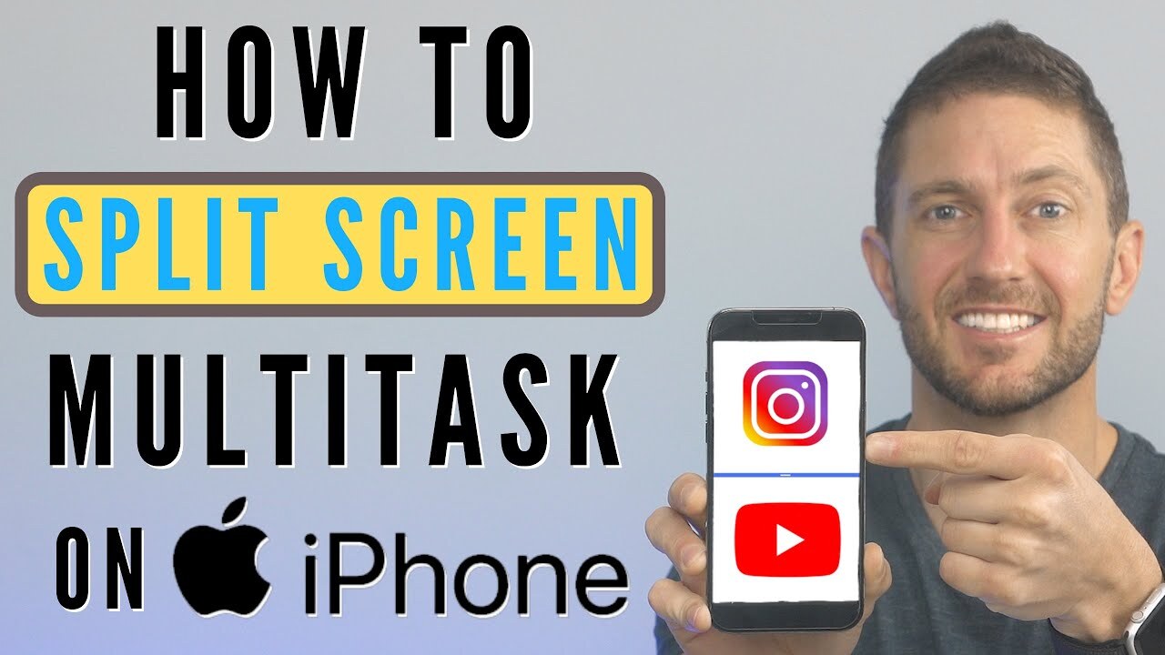 How to do iPhone Split Screen | Multitask with Two Apps On at Once ...