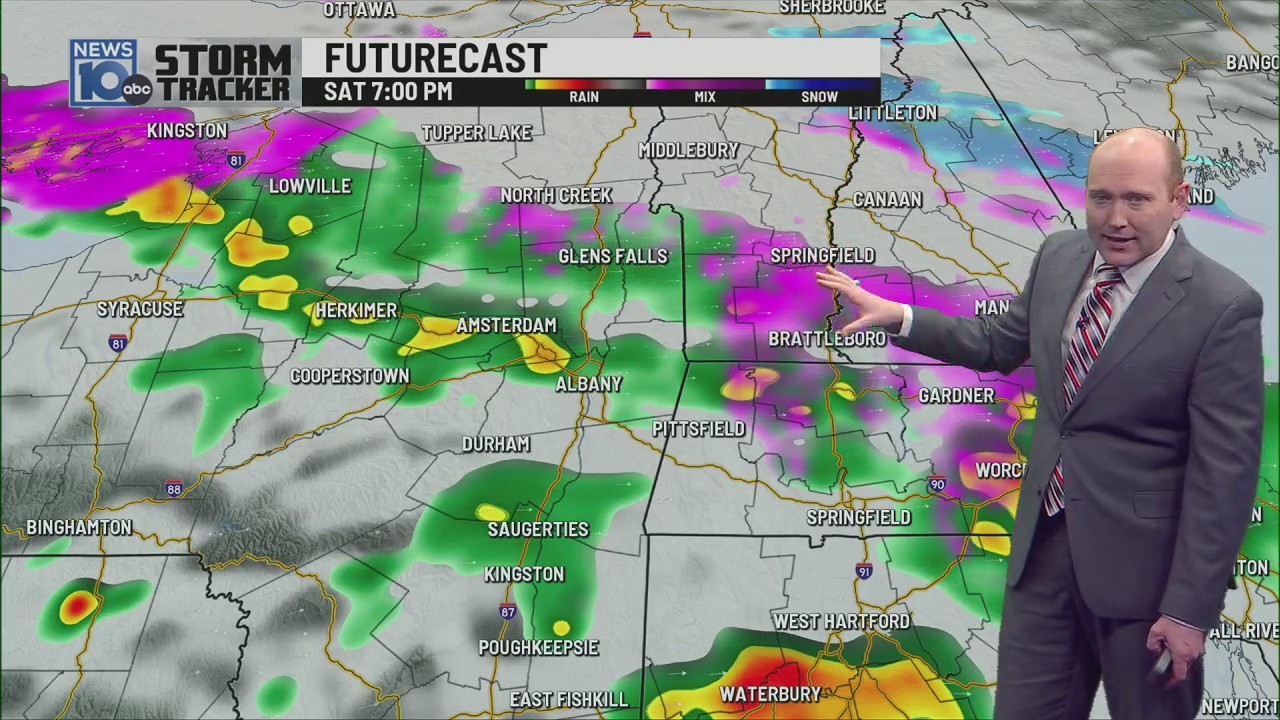 Rain develops near midnight Friday