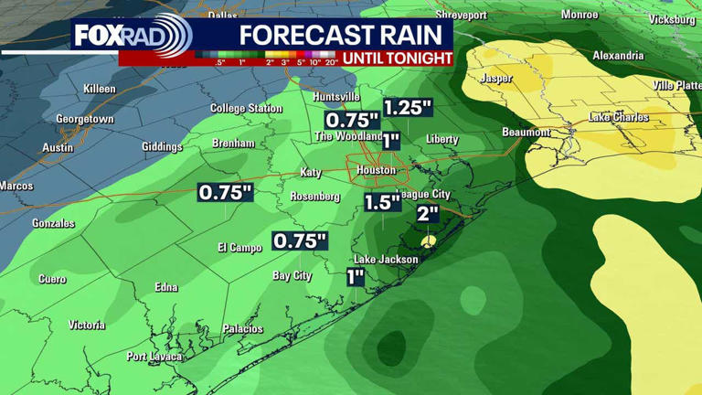 Houston weather: Storms through Friday evening, Saturday rain brings humidity