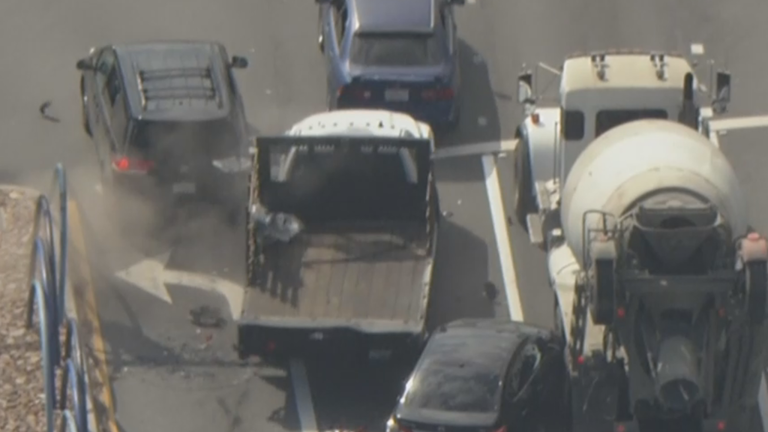 Driver crashes into multiple other vehicles mid-chase in Long Beach area