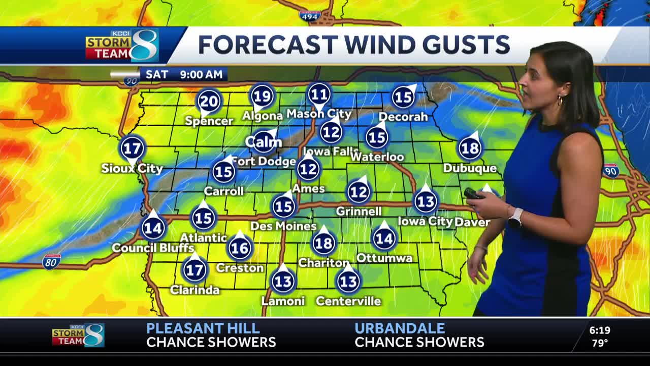 Iowa weather: A record-breaking temperature day before more rain Saturday