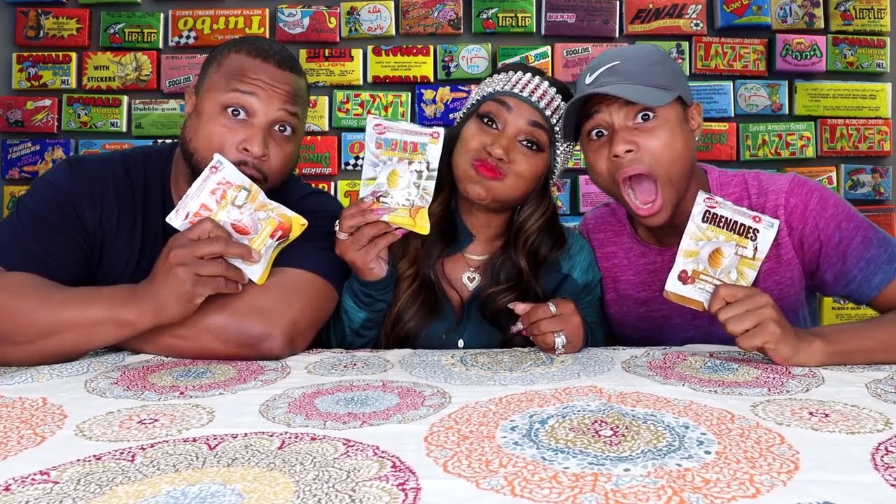 Grenade gum challenge sparks hilarious reactions