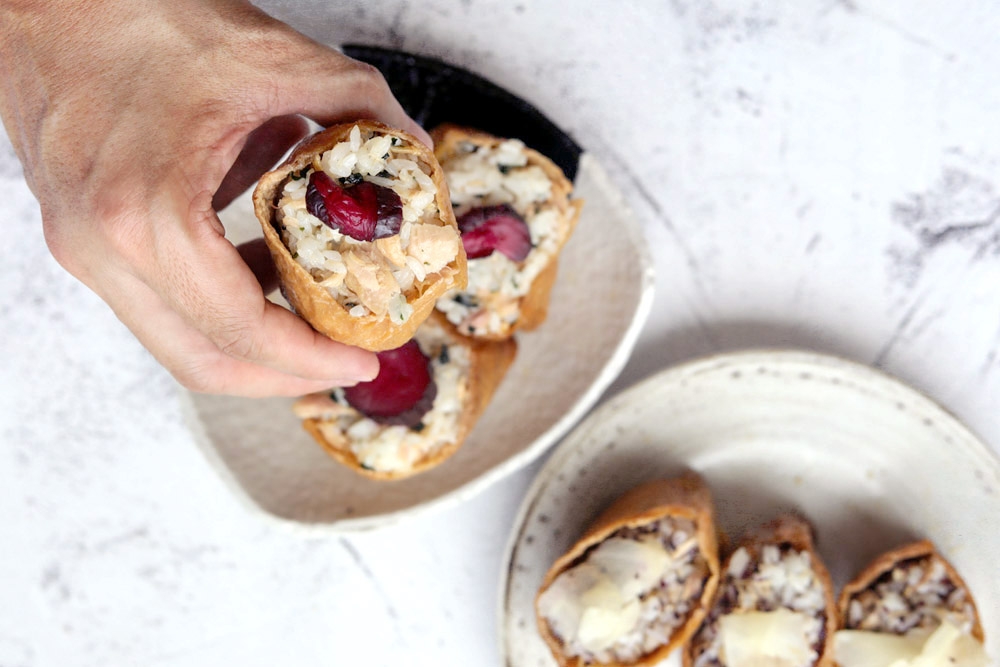 Savour these tiny but umami-packed tofu pockets of Japanese rice or ...