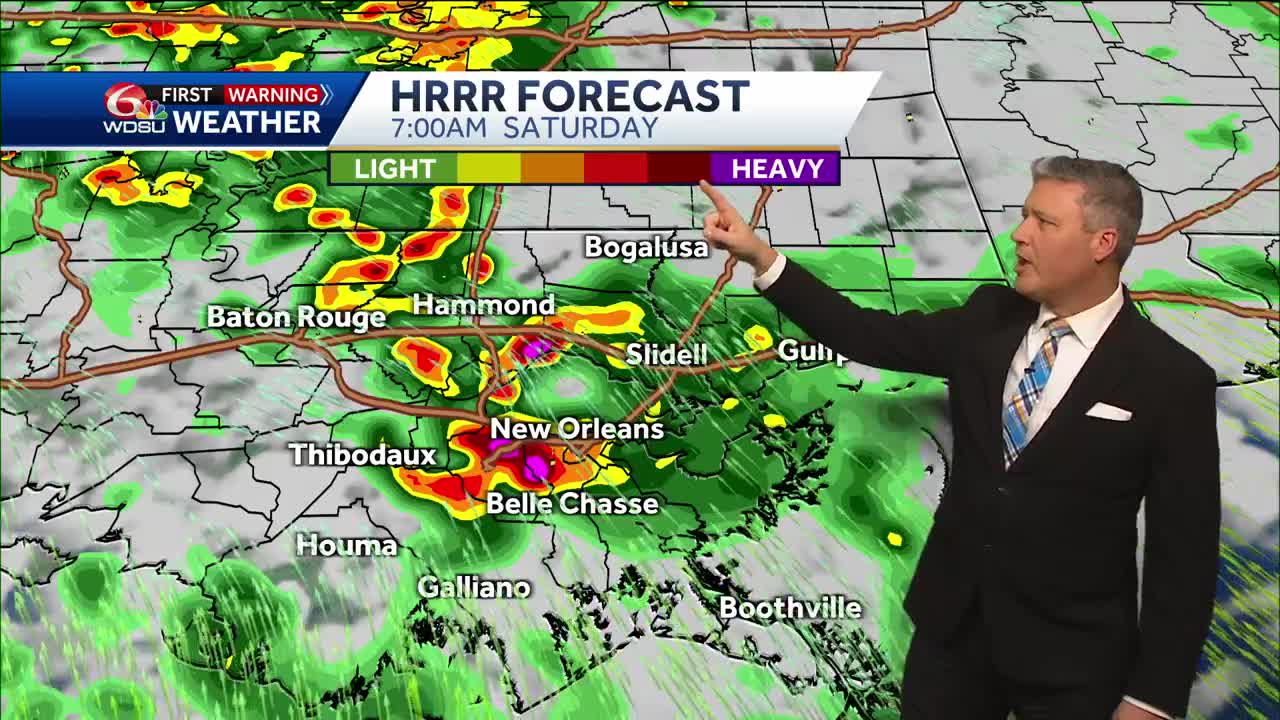 Tracking Saturday storms, possible flooding, a weather impact day