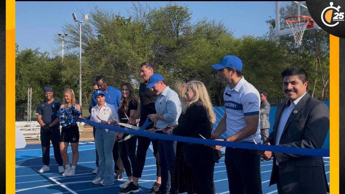 Dallas Mavericks inauguran cancha de basquetbol en Monterrey