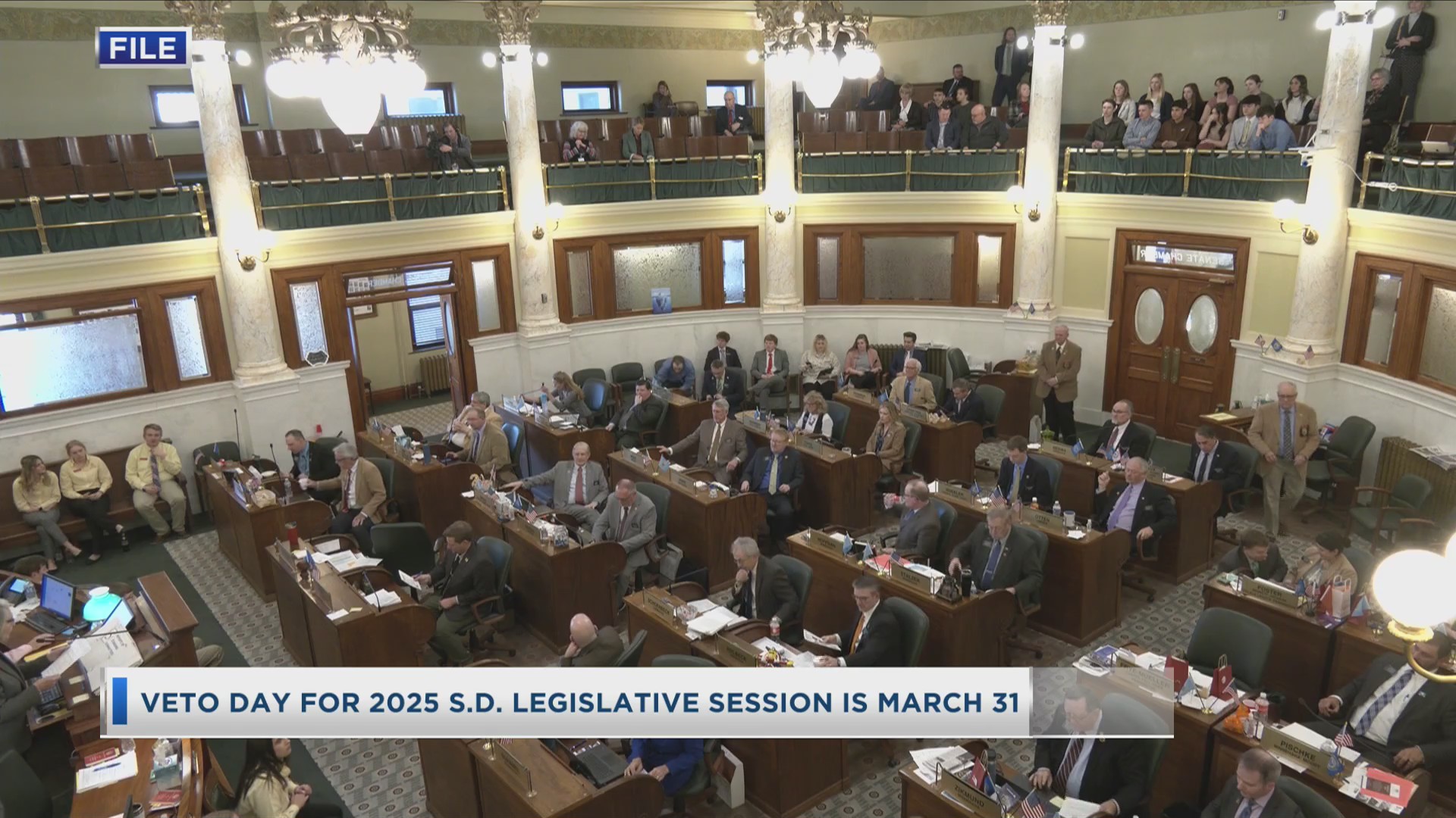 Veto Day For 2025 S.D. Legislature Session Is March 31