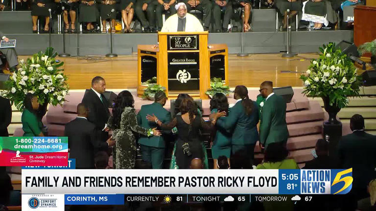 Community, family and loves celebrate life of Pastor Ricky Floyd