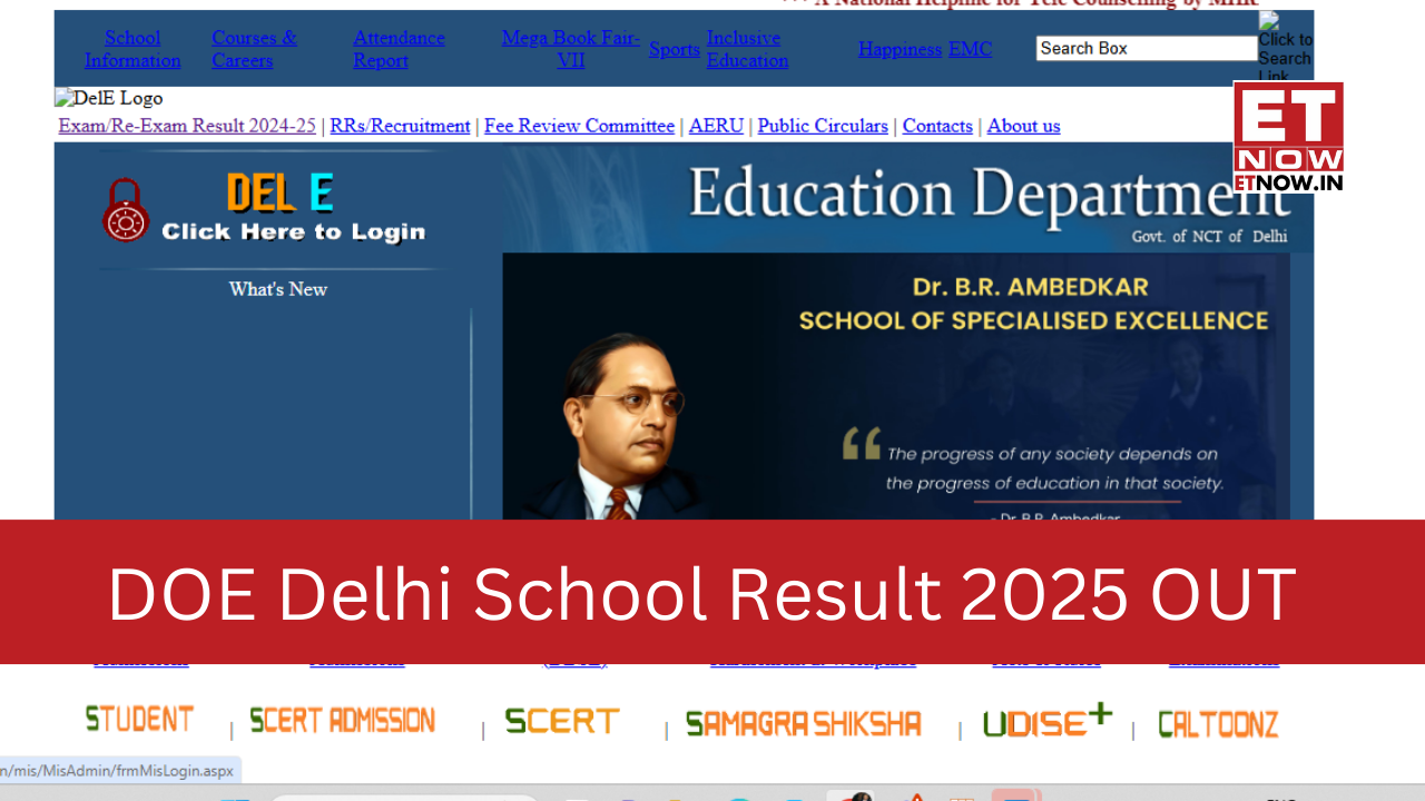 DOE Delhi School Result 2025 OUT for Class 3, 4, 5; Check at edudel.nic.in