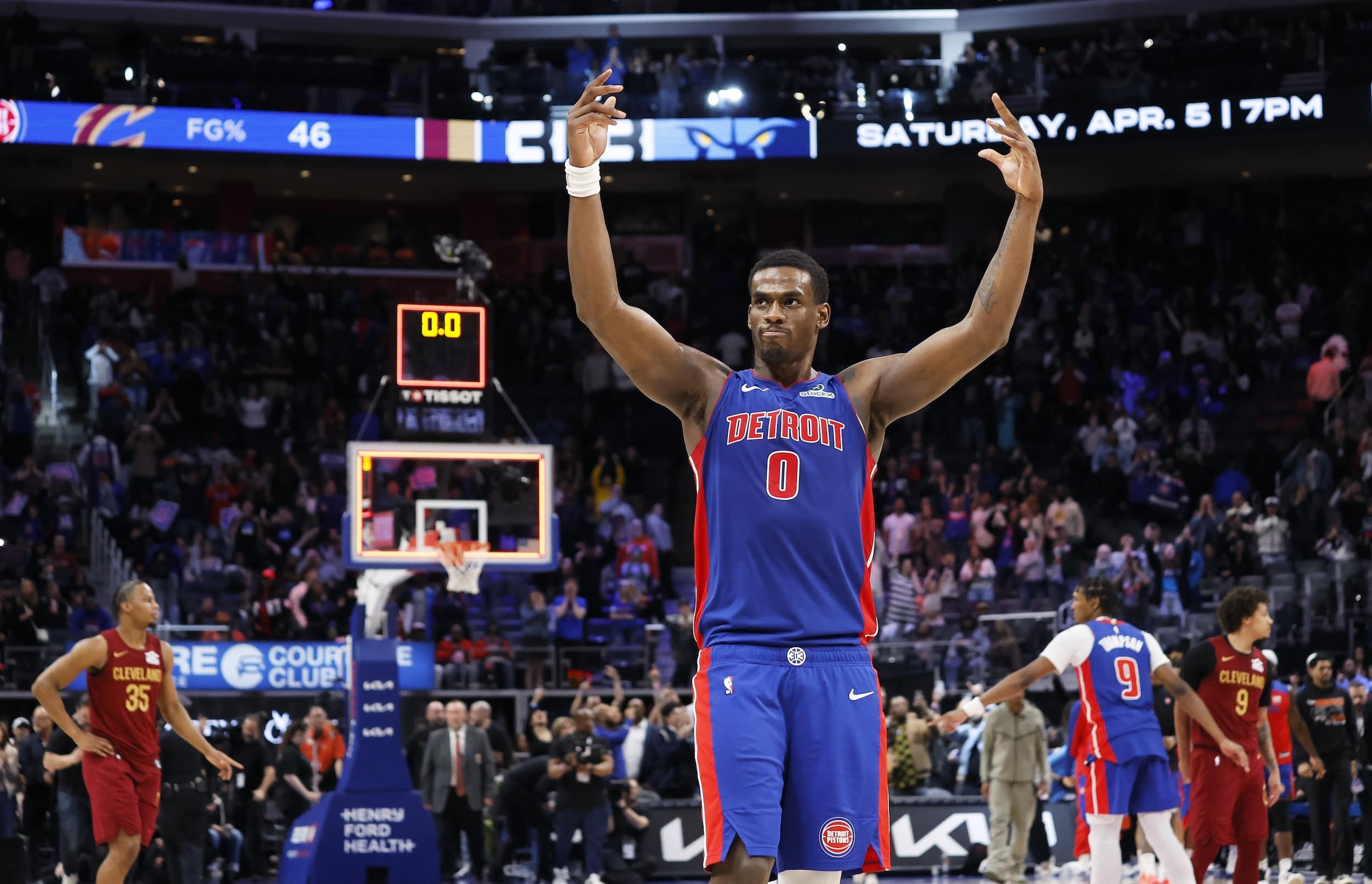 NBA: Pistons clinch first winning record since 2016, beat Cavs