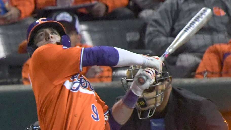 Watch: Clemson Baseball Star Slugs Two Home Runs in Win over Georgia Tech