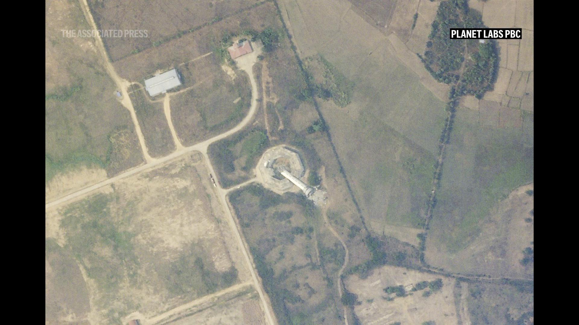 Satellite photos show control tower at Naypyitaw International Airport ...