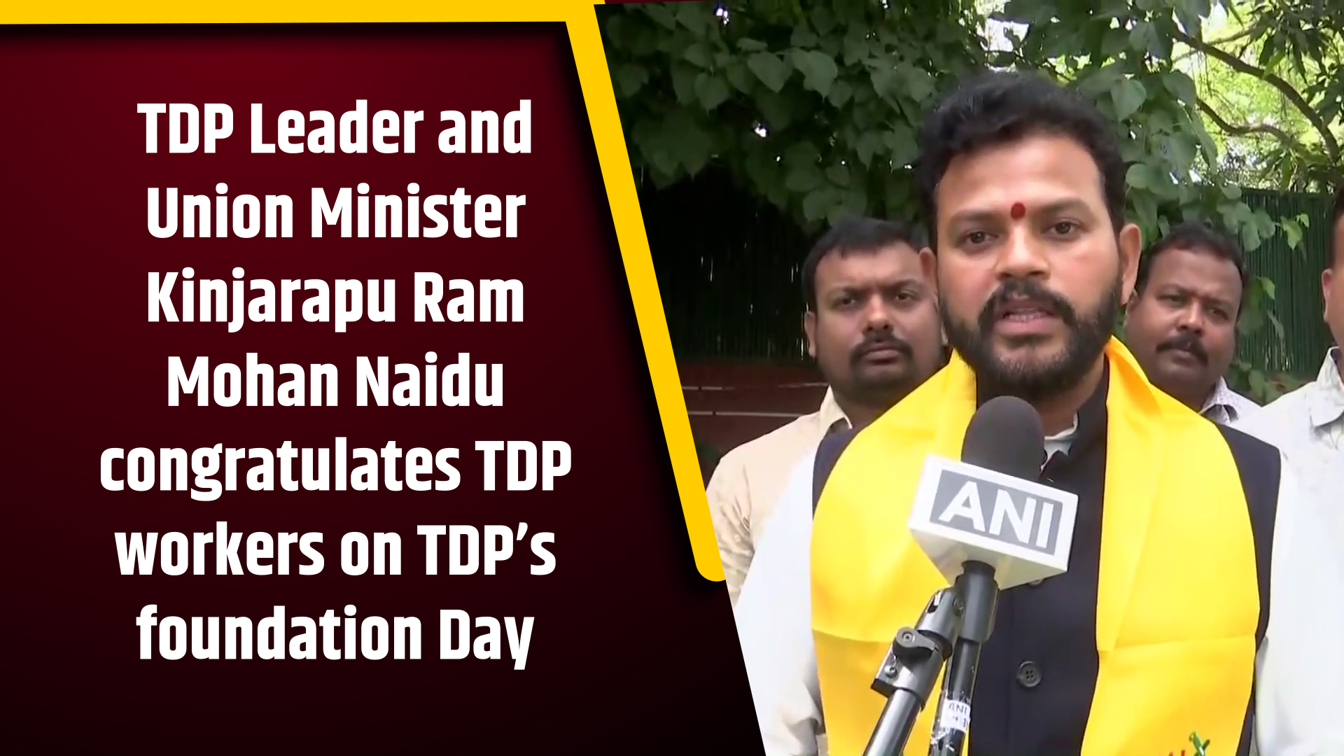 TDP Leader and Union Minister Kinjarapu Ram Mohan Naidu congratulates ...