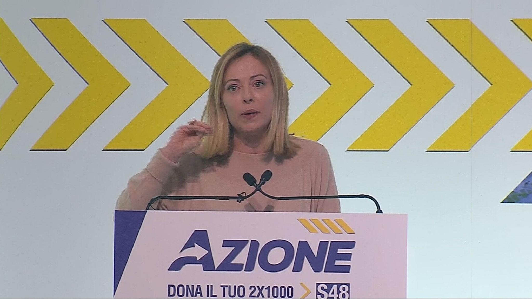 L'intervento integrale di Giorgia Meloni al congresso di Azione: "Sui ...