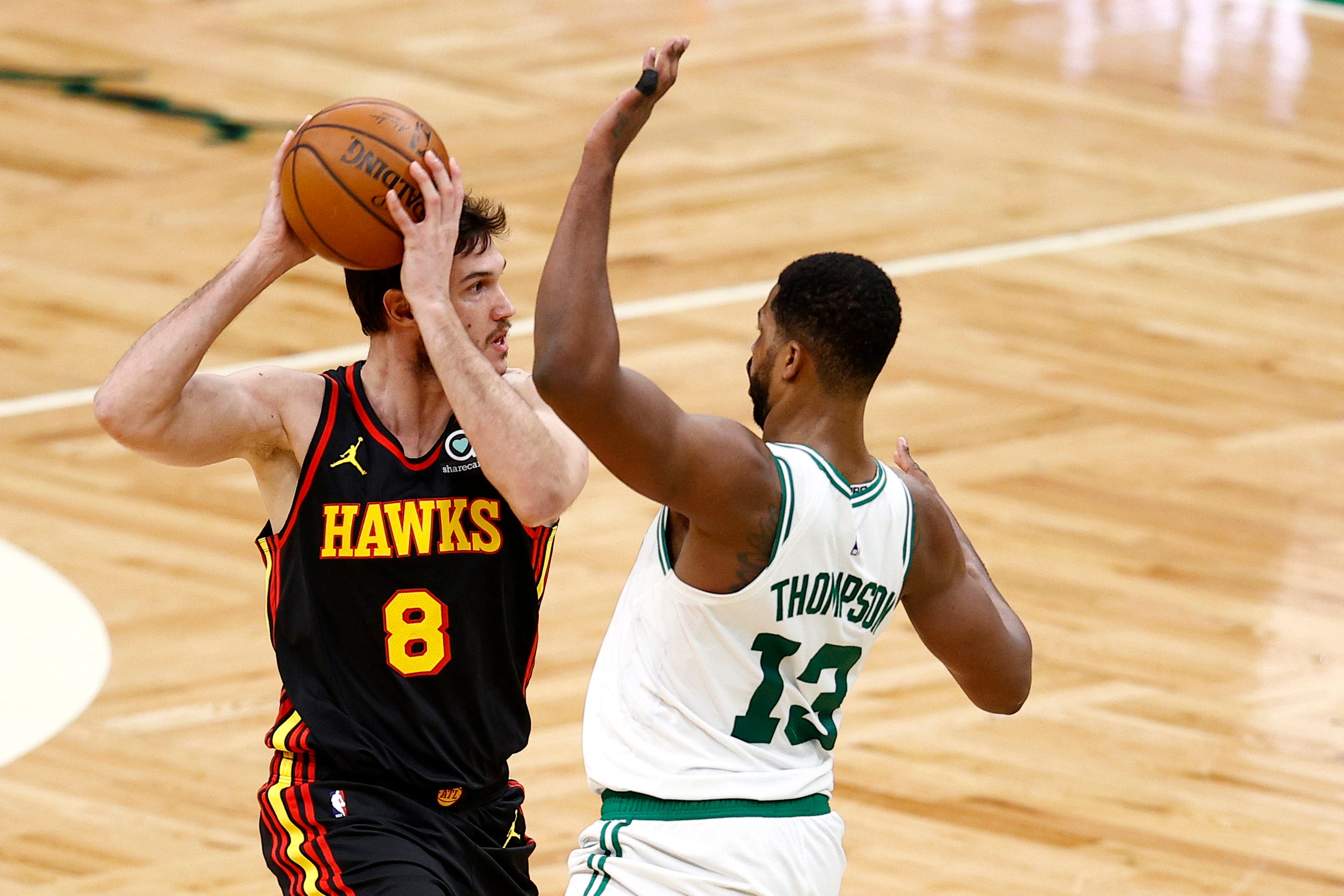 Boston Celtics jersey history No. 13 - Tristan Thompson (2020-21)
