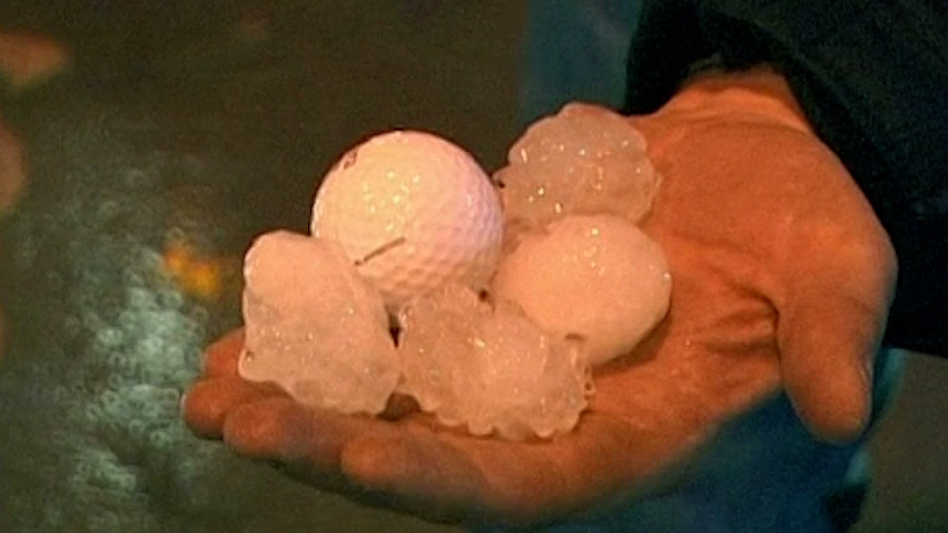 Meteorologists Use All Kinds Of Objects To Show Hail Size