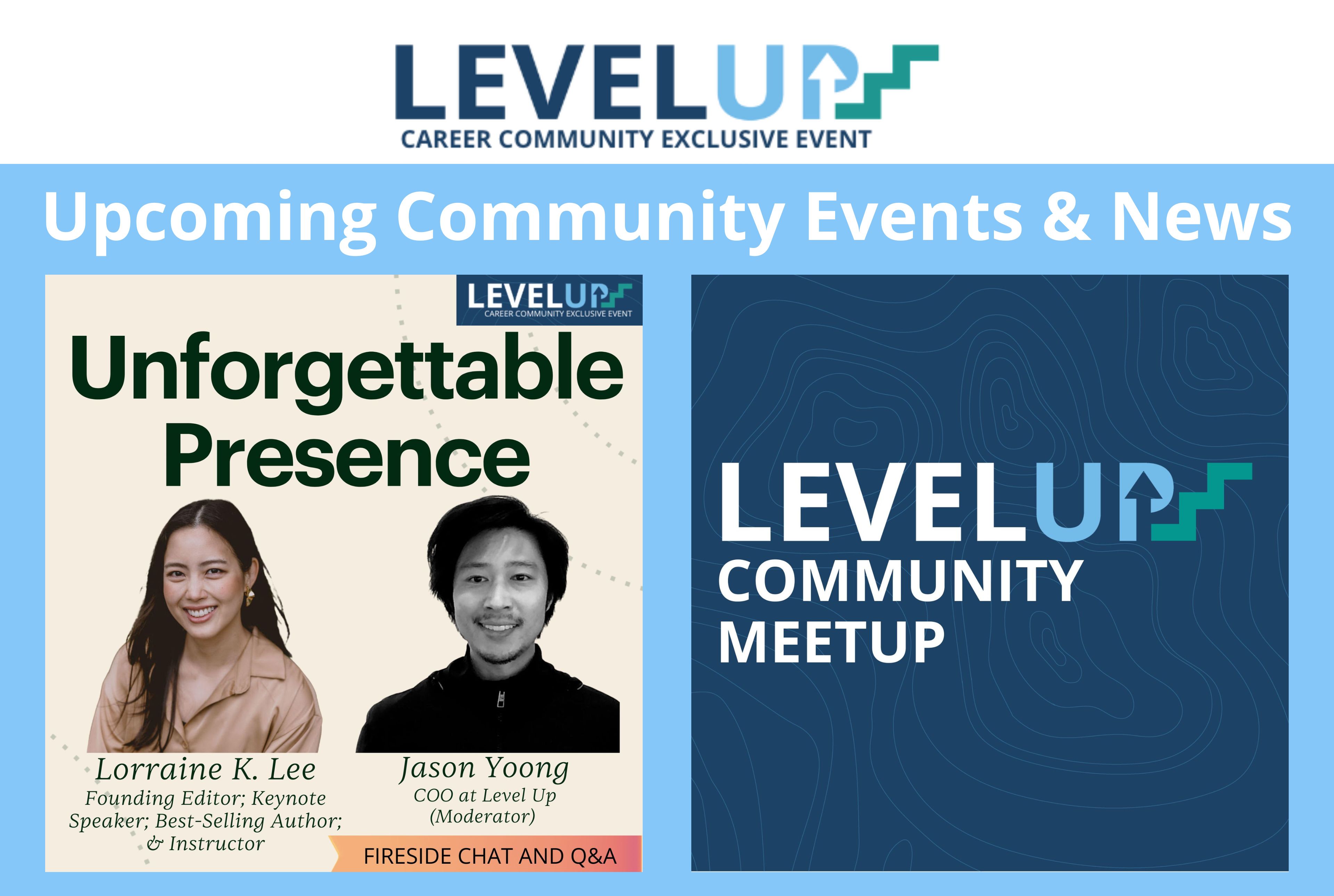 Level Up Community Events & News