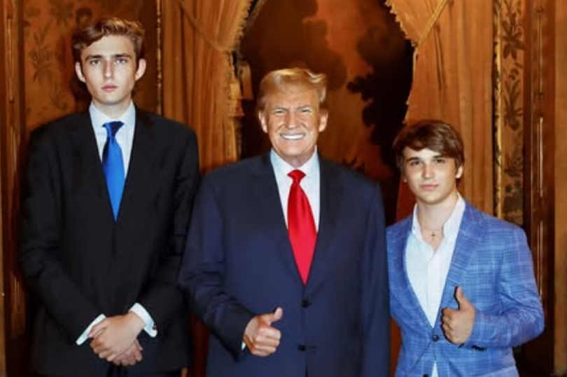 Enormous height difference between Barron Trump and self proclaimed ...